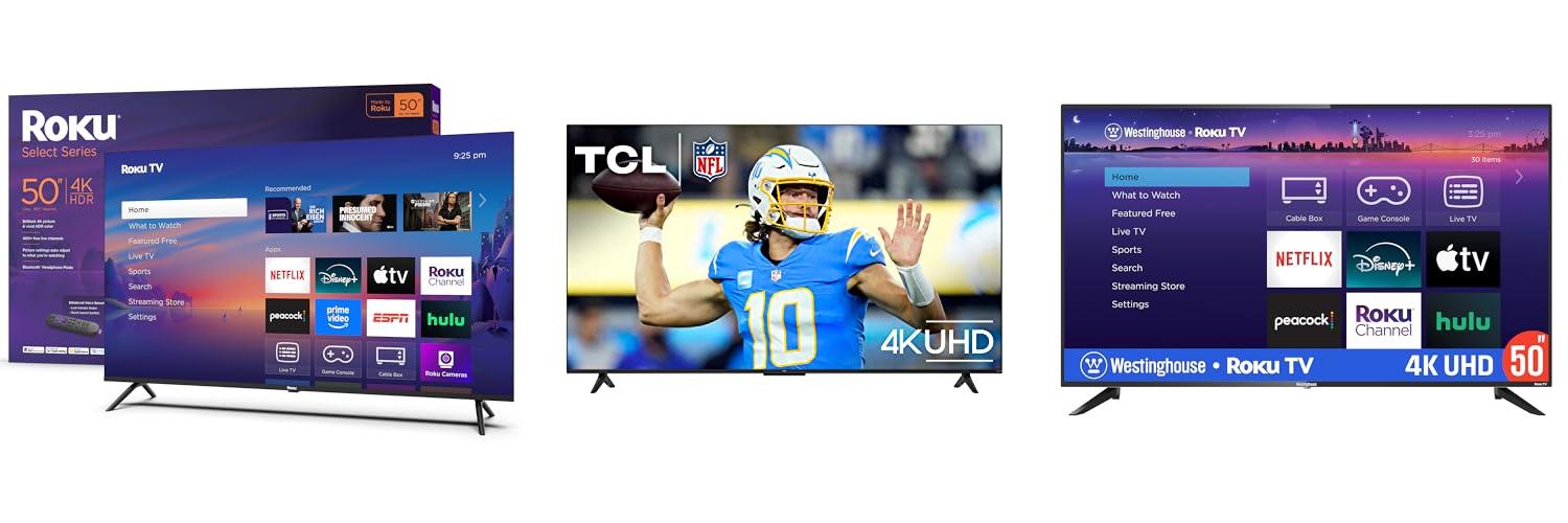 Top 5 50-Inch Roku TVs: Reviews and Buyer's Guide for You