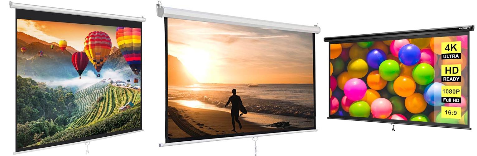 5 Best Retractable Projector Screens: Home Theater Setup Guide